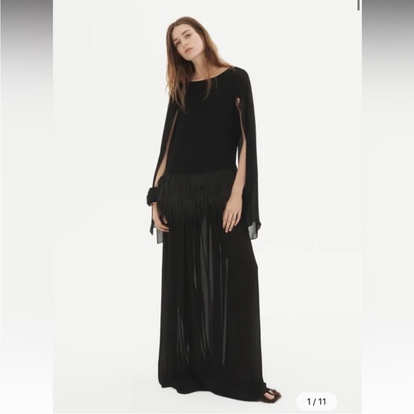 Zara | Dresses | Zara Faux Fur Sash Dress | Poshmark